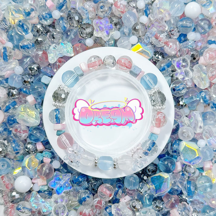 「Y088」月の夜に青く霞める桜かな るりビーズ – Diydream